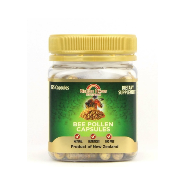 Bee Pollen Capsules 125g | Nelson Honey | Honeys of New Zealand