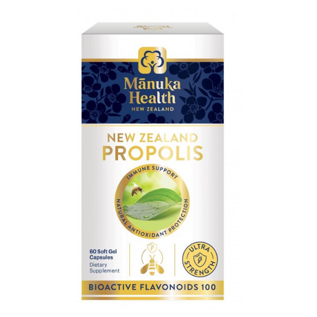Ultra Strength BIO100 Propolis 60 Capsules | Manuka Health | Honeys of ...